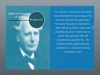 Sadler commission | PDF