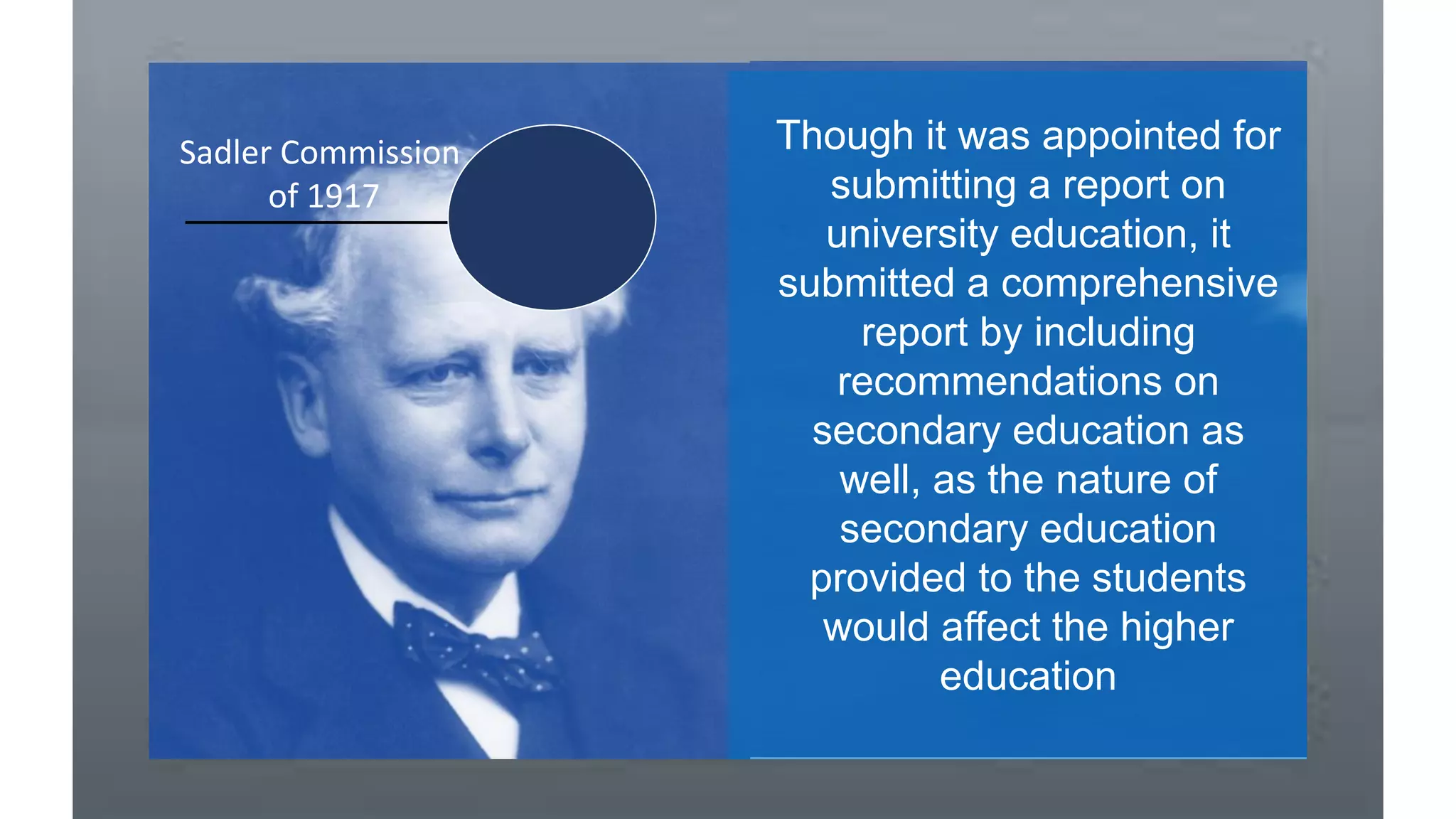 Sadler Commission Report (Calcutta University Commission Report) | PDF