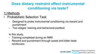 Dietary Restraint & Reinforcement Learning: impaired or improved? | PPTX