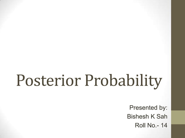 posterior probability | PPTX