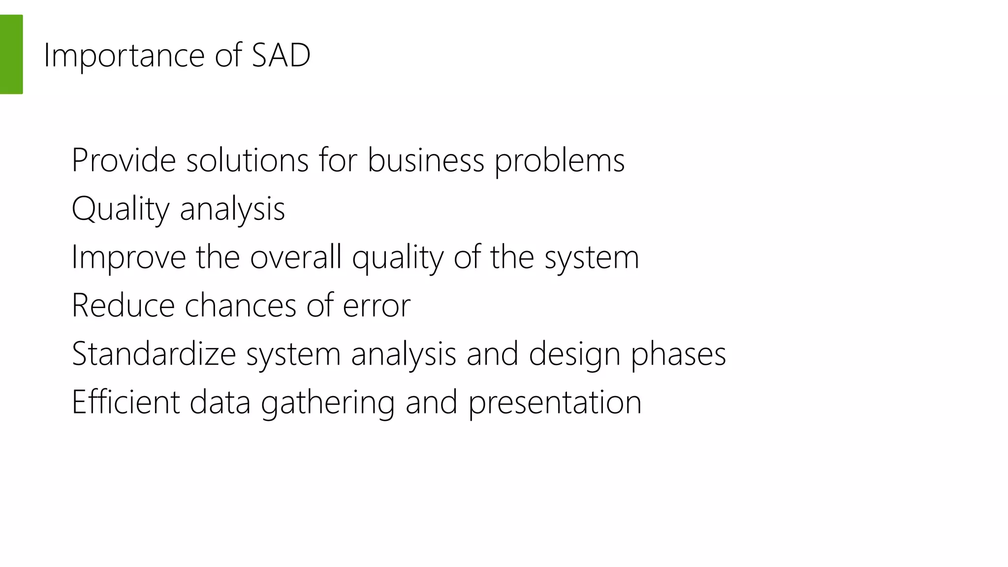 SAD System Analyze and Design | PPTX
