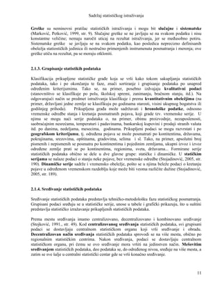 Sadrzaj statistickog istrazivanja | DOC