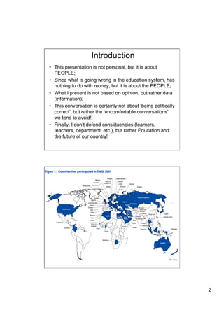 SADTU Gauteng Education Conference - IM&G | PDF