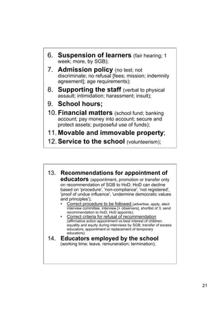 SADTU Gauteng Education Conference - IM&G | PDF