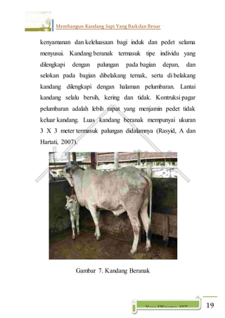 Saduran membangun kandang sapi yang baik dan benar | PDF