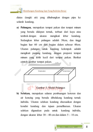 Saduran membangun kandang sapi yang baik dan benar | PDF