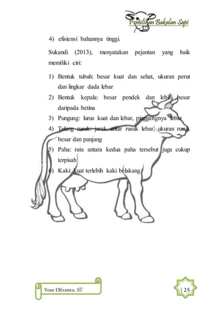 Saduran prospek pembibitan sapi | DOCX