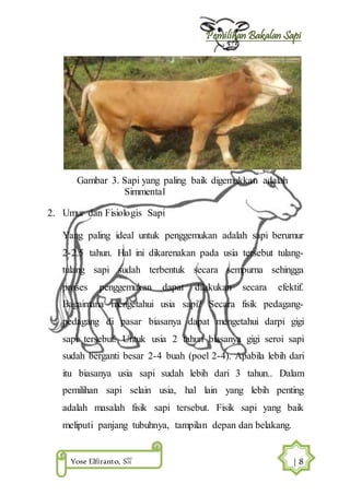 Saduran prospek pembibitan sapi | PDF