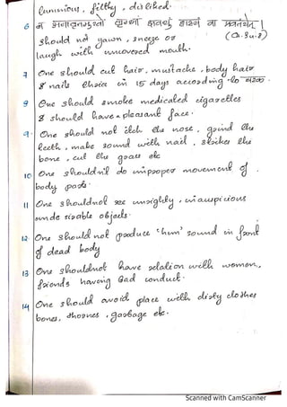 Sadvritta-Class- Notes-Ayurveda-Good-Conducts- | PDF