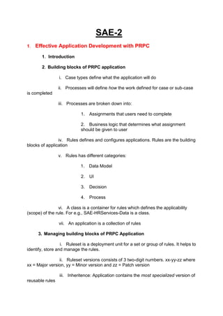 PEGA SAE-2 Materials | pega CSA Training in Bangalore | PDF