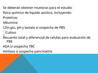 Sindrome ascitico edematoso, diagnostico y tto | PPTX