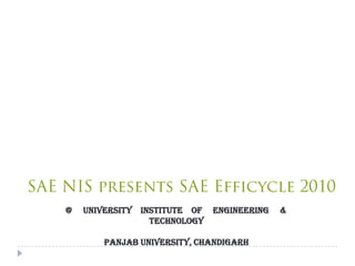 SAE.EffiCycle 2010 | PPSX | Off-Road Vehicles | Auto Body Styles