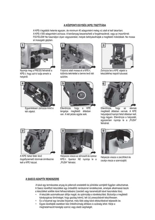 "Saeco talea giro magyar nyelvű használati utasítás" | PDF