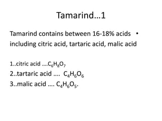 Tamarind industry | PPTX