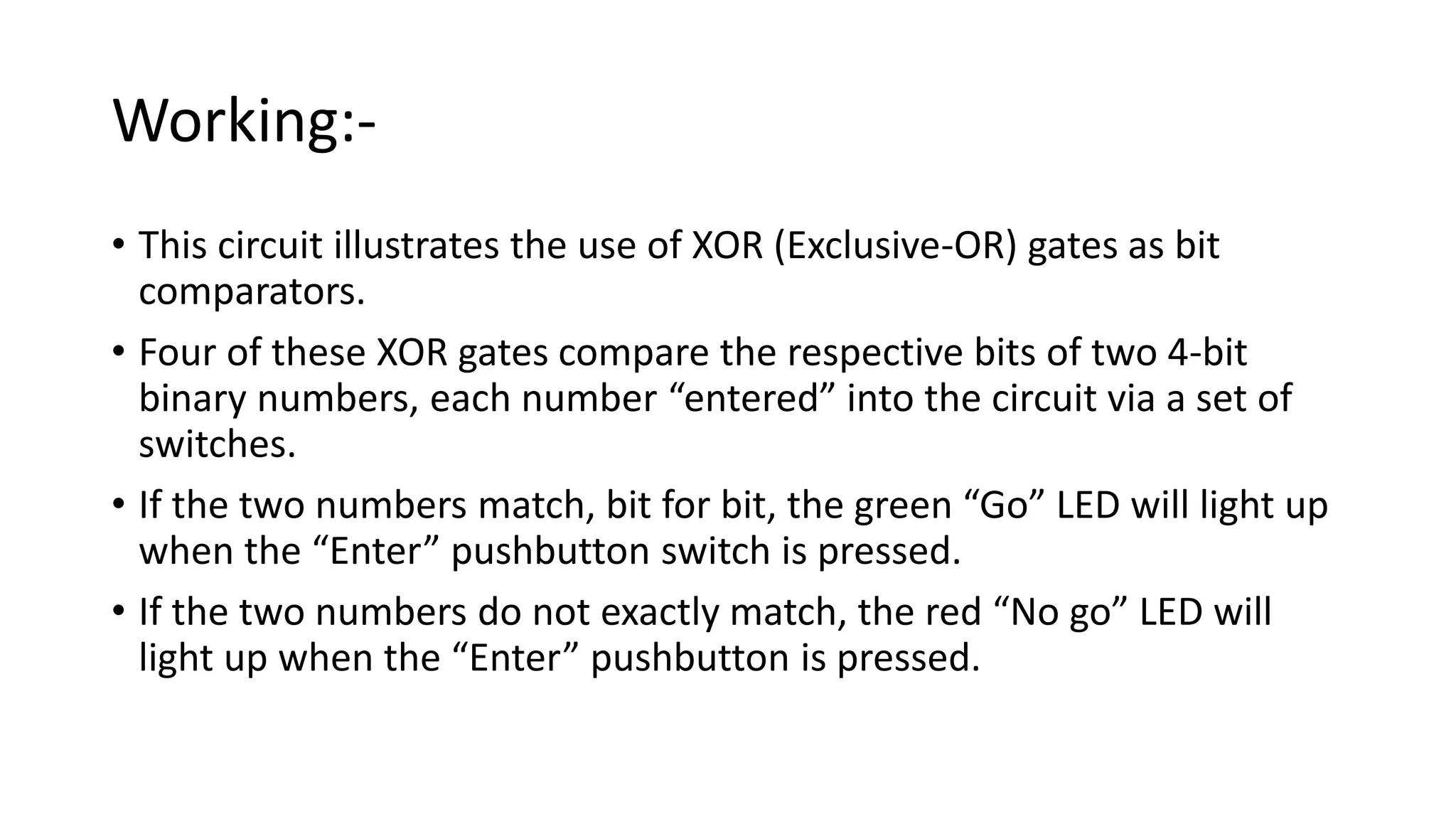 simple combinational lock | PPT