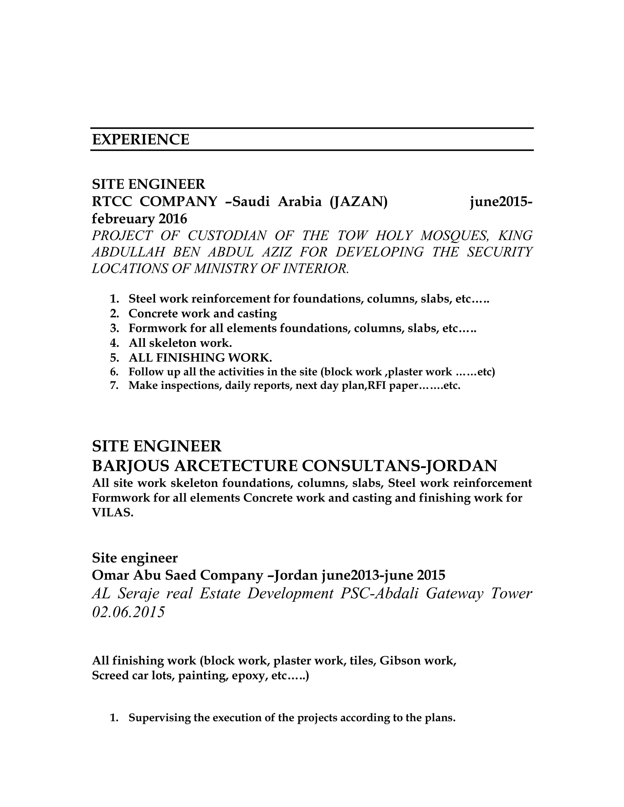 Saeed hamdan cv updated | PDF