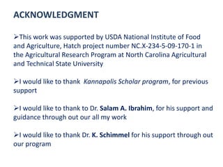 Saeed presentation using sweet potato to develop a media | PPT