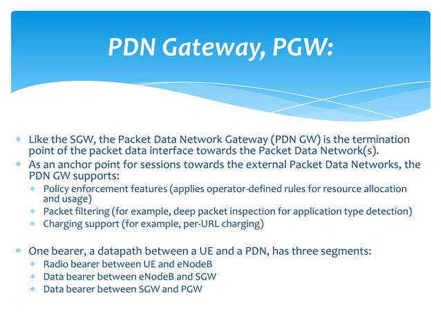 Introduction to Evolved Packet Core Networks | PPTX