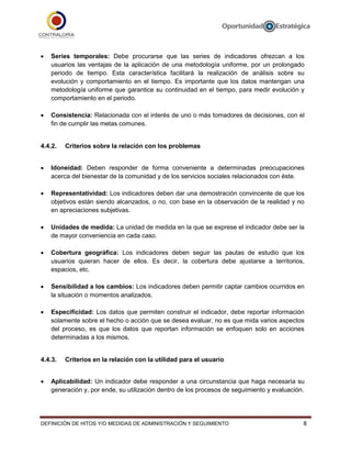 INFORME DE DEFINICIÓN DE HITOS Y/O MEDIDAS DE ADMINISTRACIÓN Y ...
