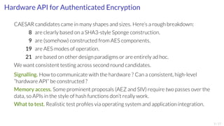 Simple AEAD Hardware Interface SAEHI in a SoC: Implementing an On-Chip ...