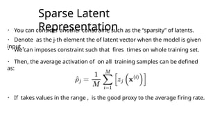 Introduction to Sparse Autoencoders and its applications | PPT