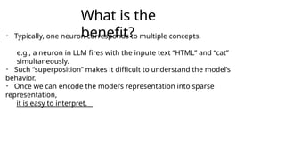 Introduction to Sparse Autoencoders and its applications | PPT