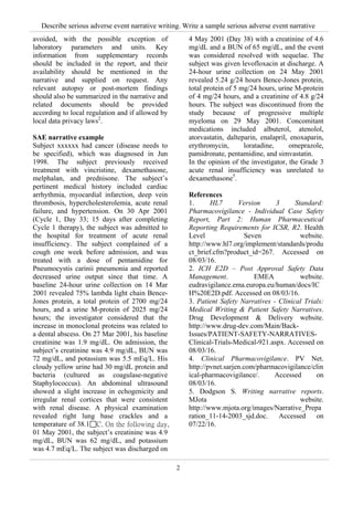 SAE Narrative Writing | PDF