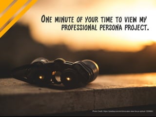 Personal Persona Project of Lee Saenz | PDF