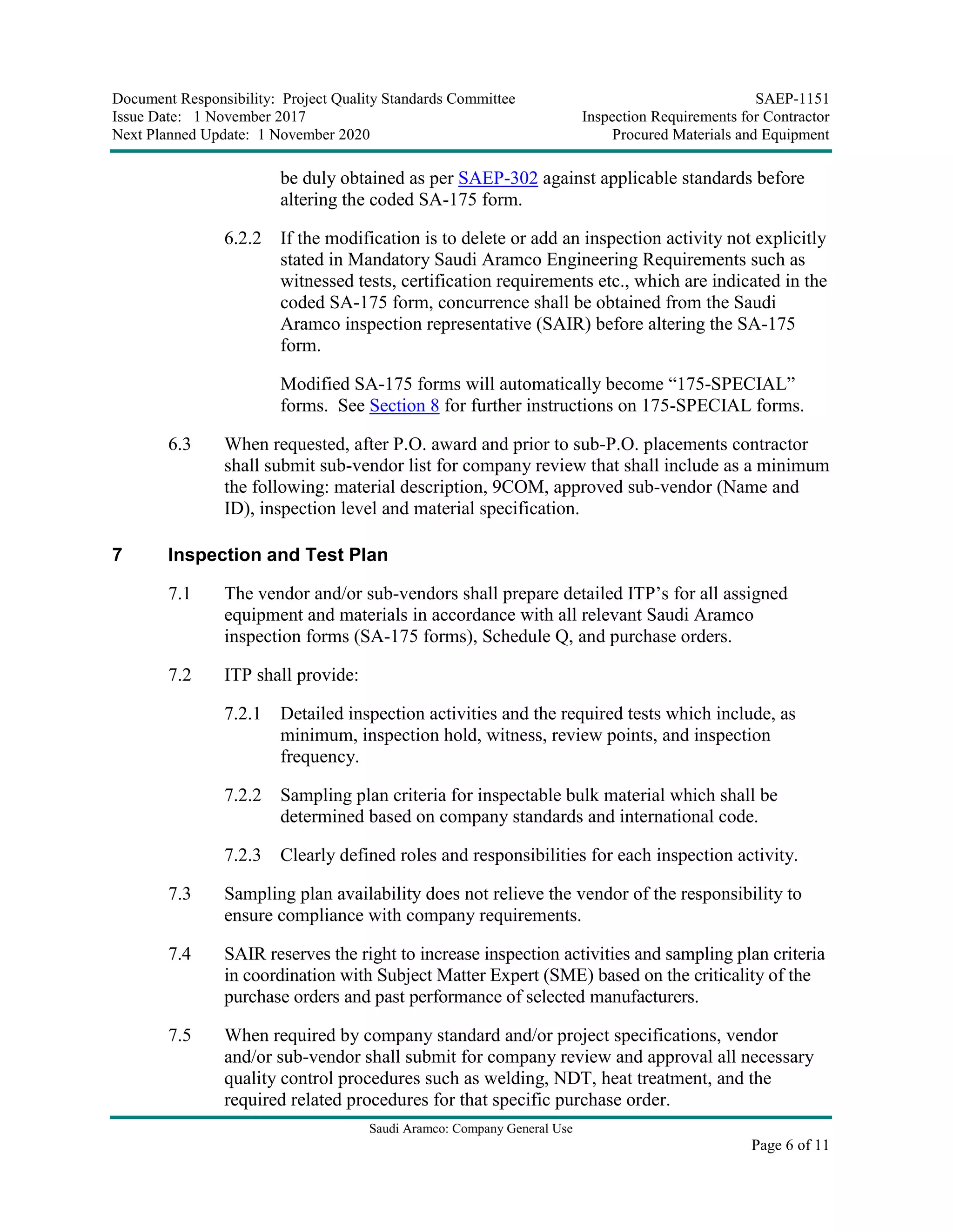 SAEP-1151_inspection requirement.PDF