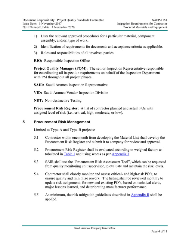 SAEP-1151_inspection requirement.PDF