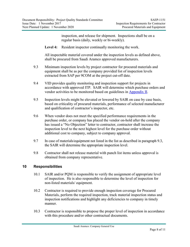 SAEP-1151_inspection requirement.PDF