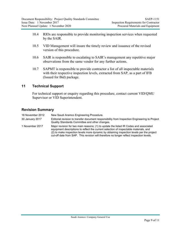 SAEP-1151_inspection requirement.PDF