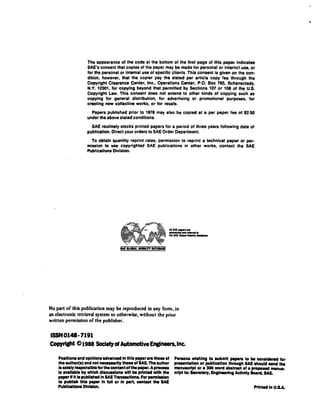 Sae paper 881825 | PDF