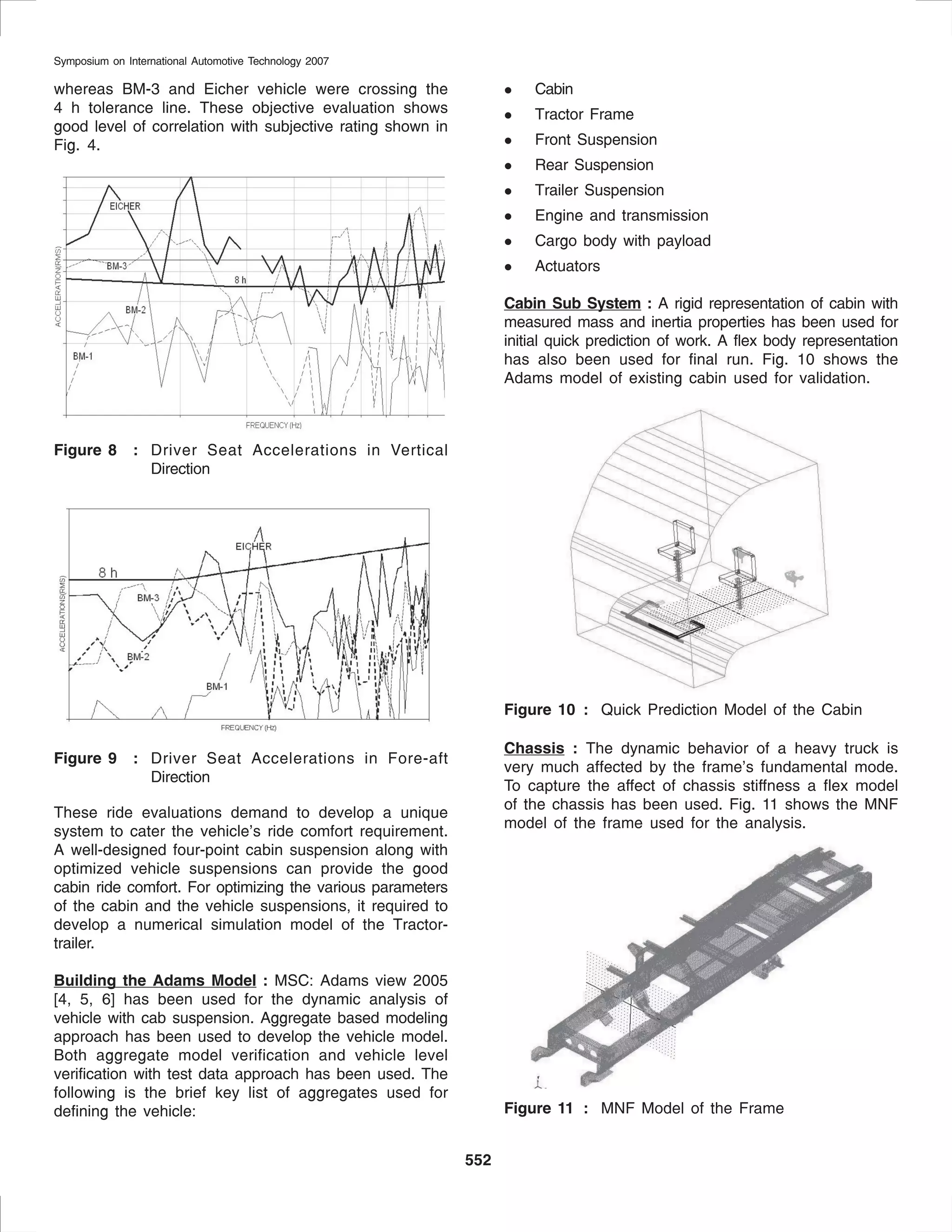 Design and Analysis of a Tractor-Trailer Cabin Suspension | PDF