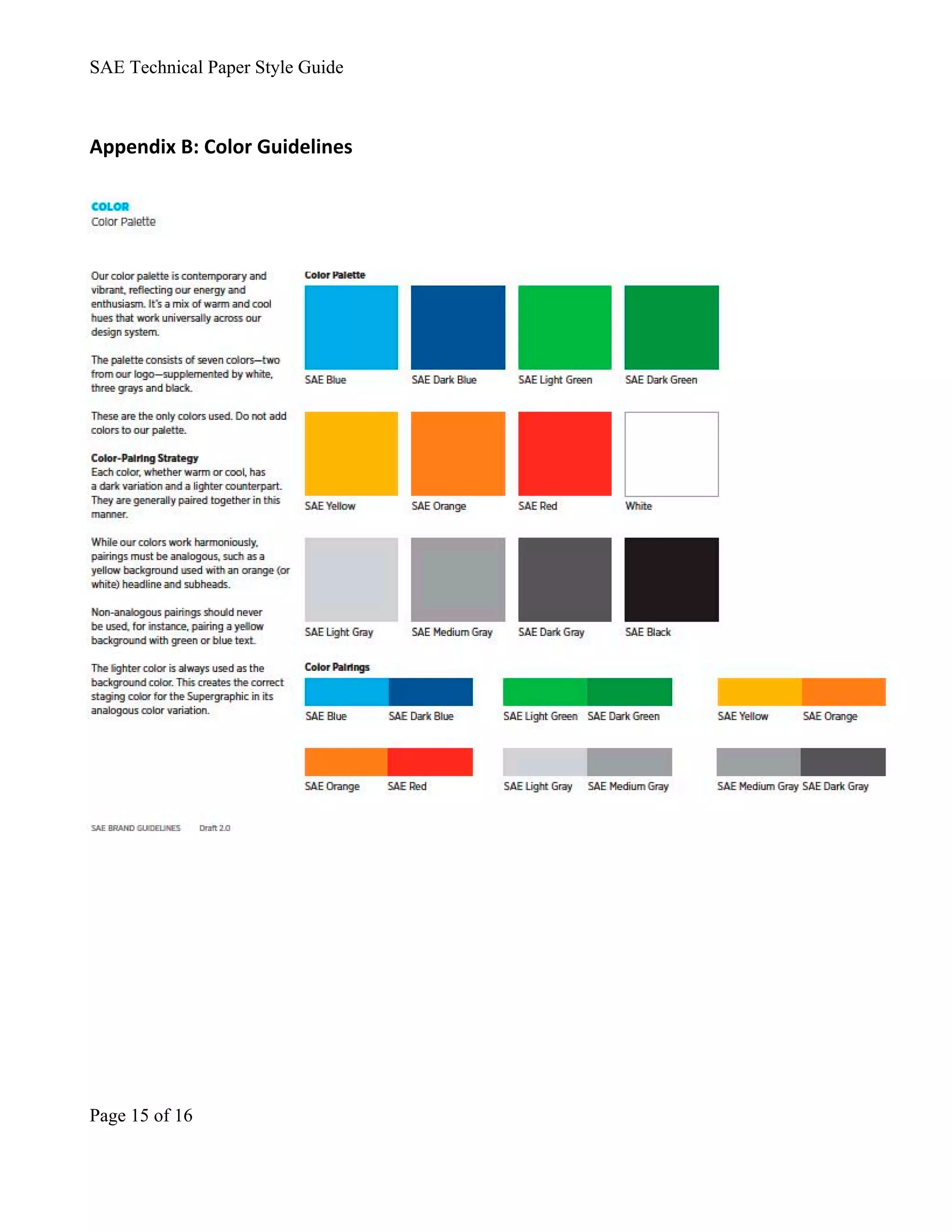 SAE Paper Style Guide | PDF