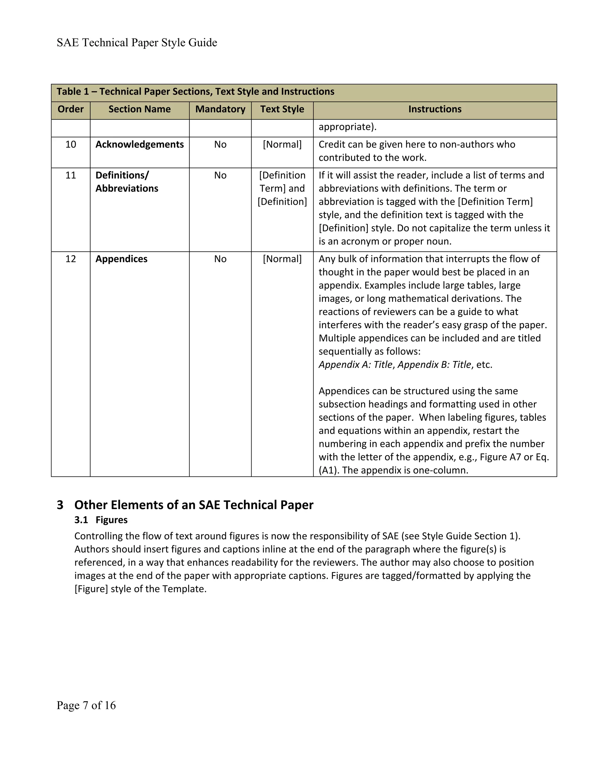 SAE Paper Style Guide | PDF
