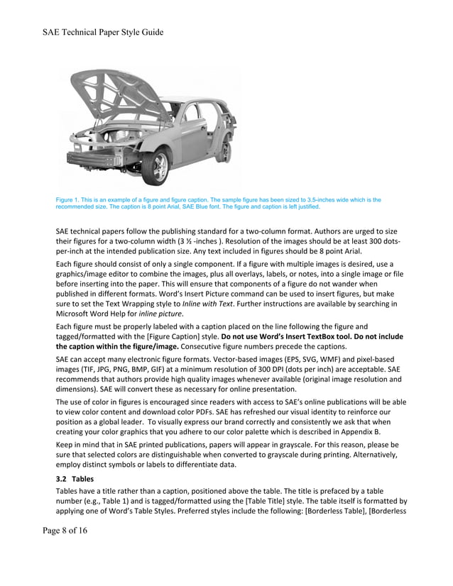 SAE Paper Style Guide | PDF