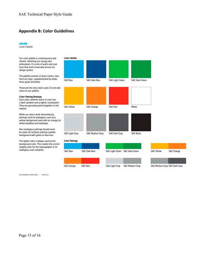 SAE Paper Style Guide