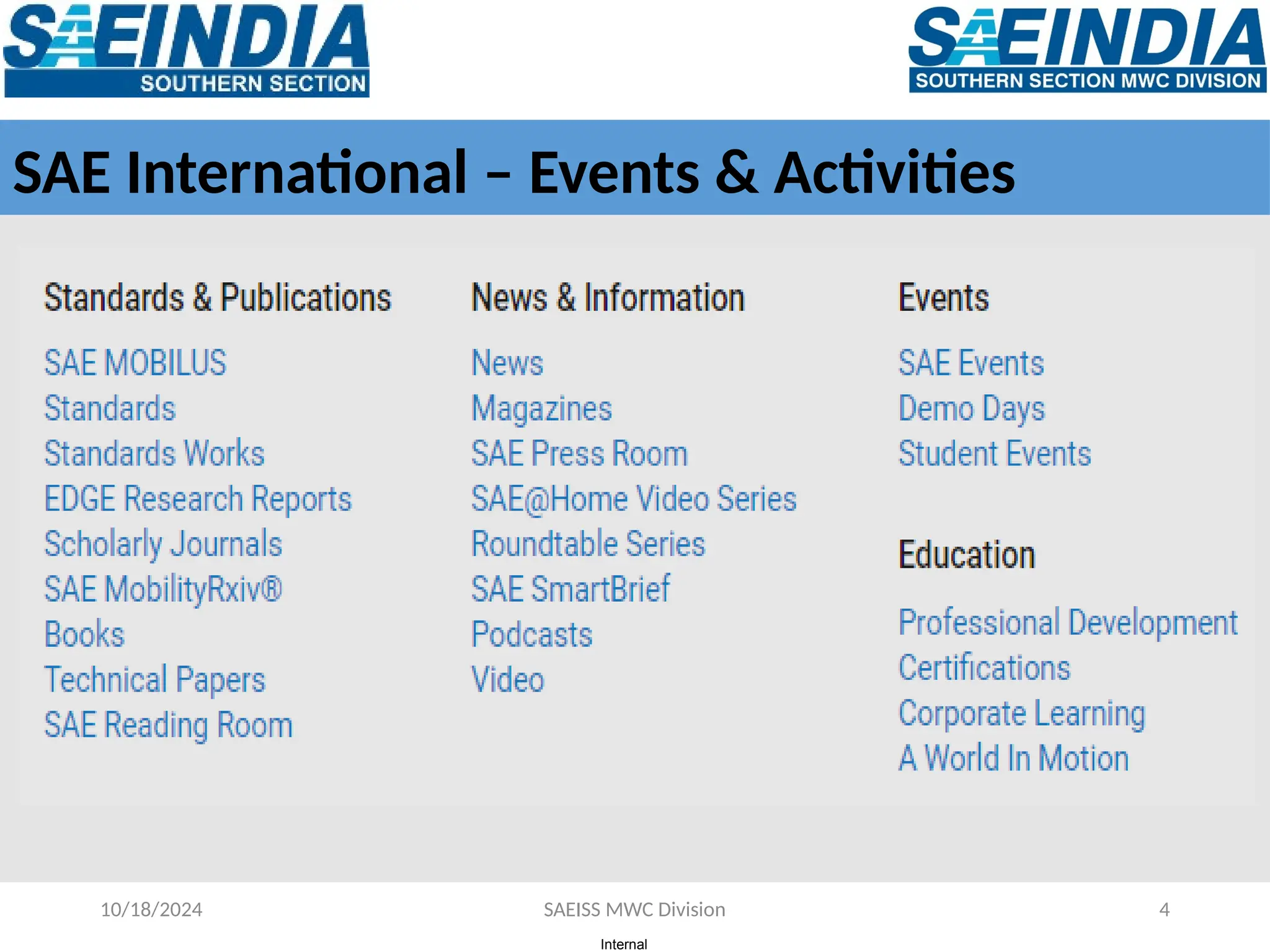 SAE PPT introduction and various activities.pptx