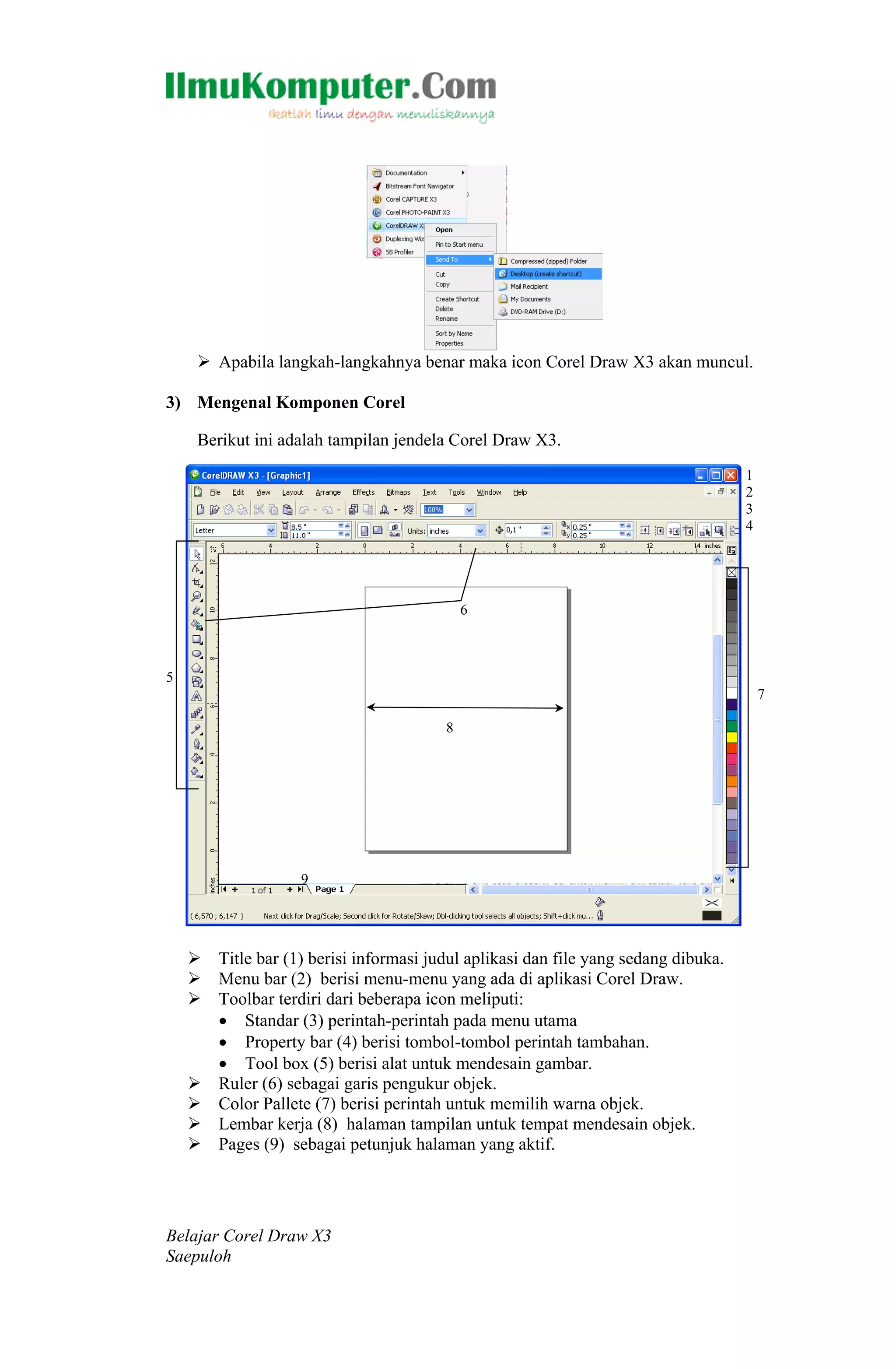 Saepuloh belajar-corel-draw | PDF