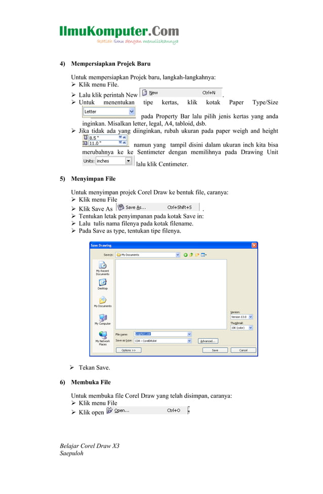 Saepuloh belajar-corel-draw | PDF
