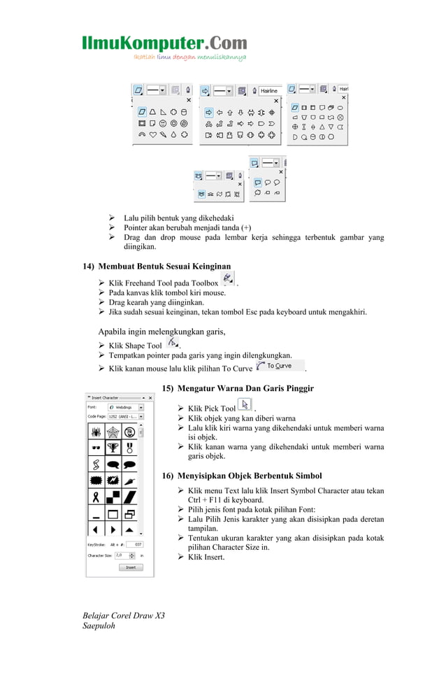 Saepuloh belajar-corel-draw | PDF