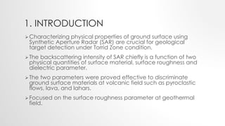 Quantifying Surface Roughness to Detect Geothermal Manifestations from Polarimetric Synthetic ...