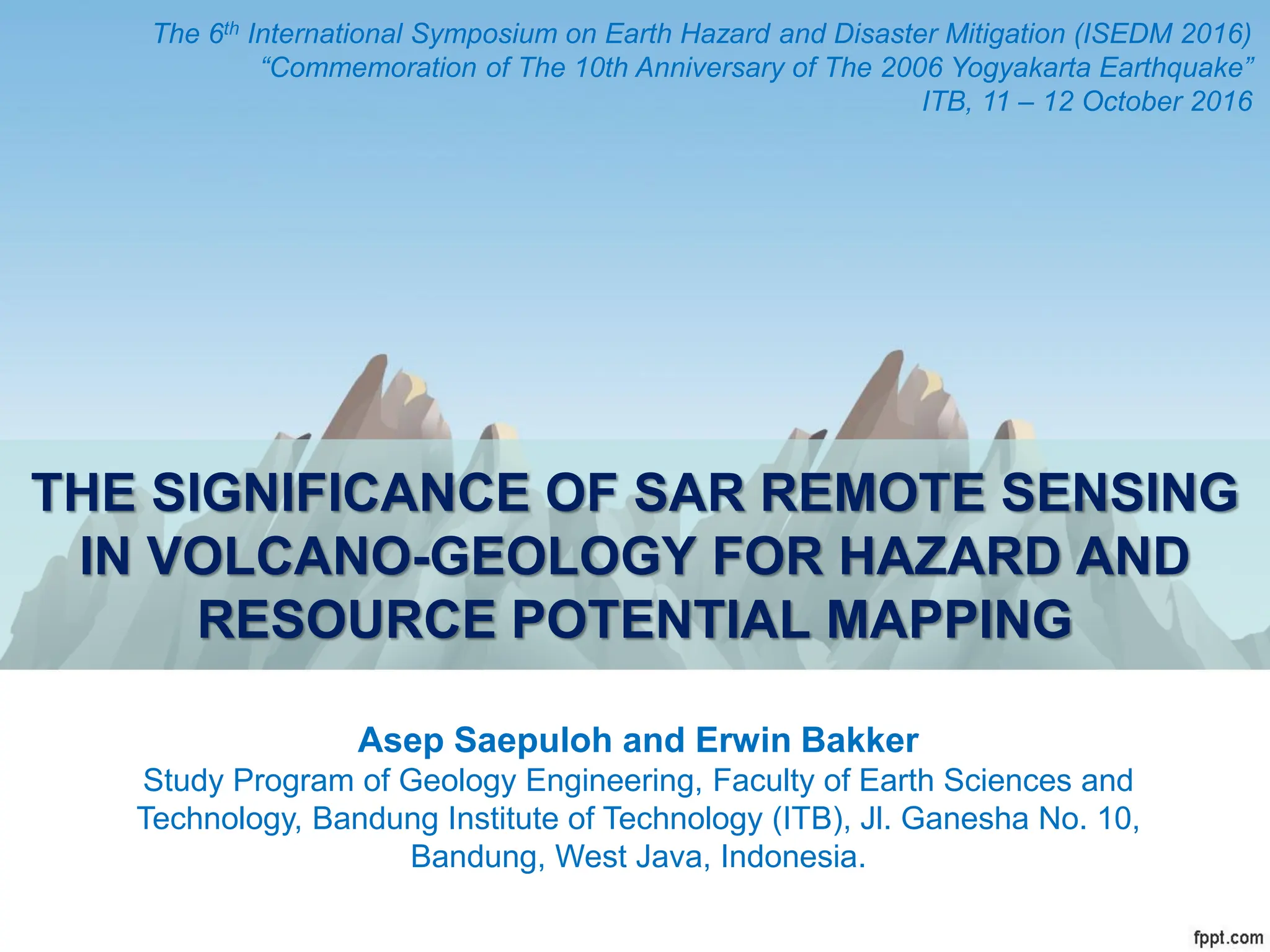 THE SIGNIFICANCE OF SAR REMOTE SENSING IN VOLCANO-GEOLOGY FOR HAZARD ...