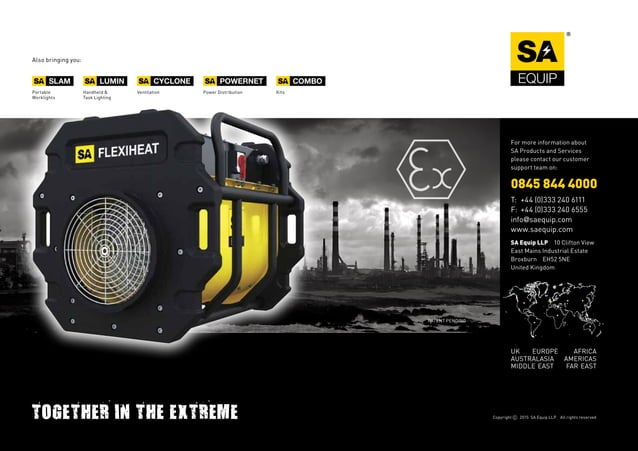 SA Equip - SA Flexiheat SAPH15 400CEA ATEX Heaters | PPT