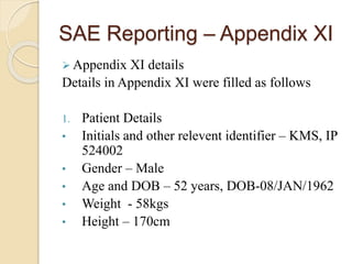 SAE resporting for case 005 | PPTX