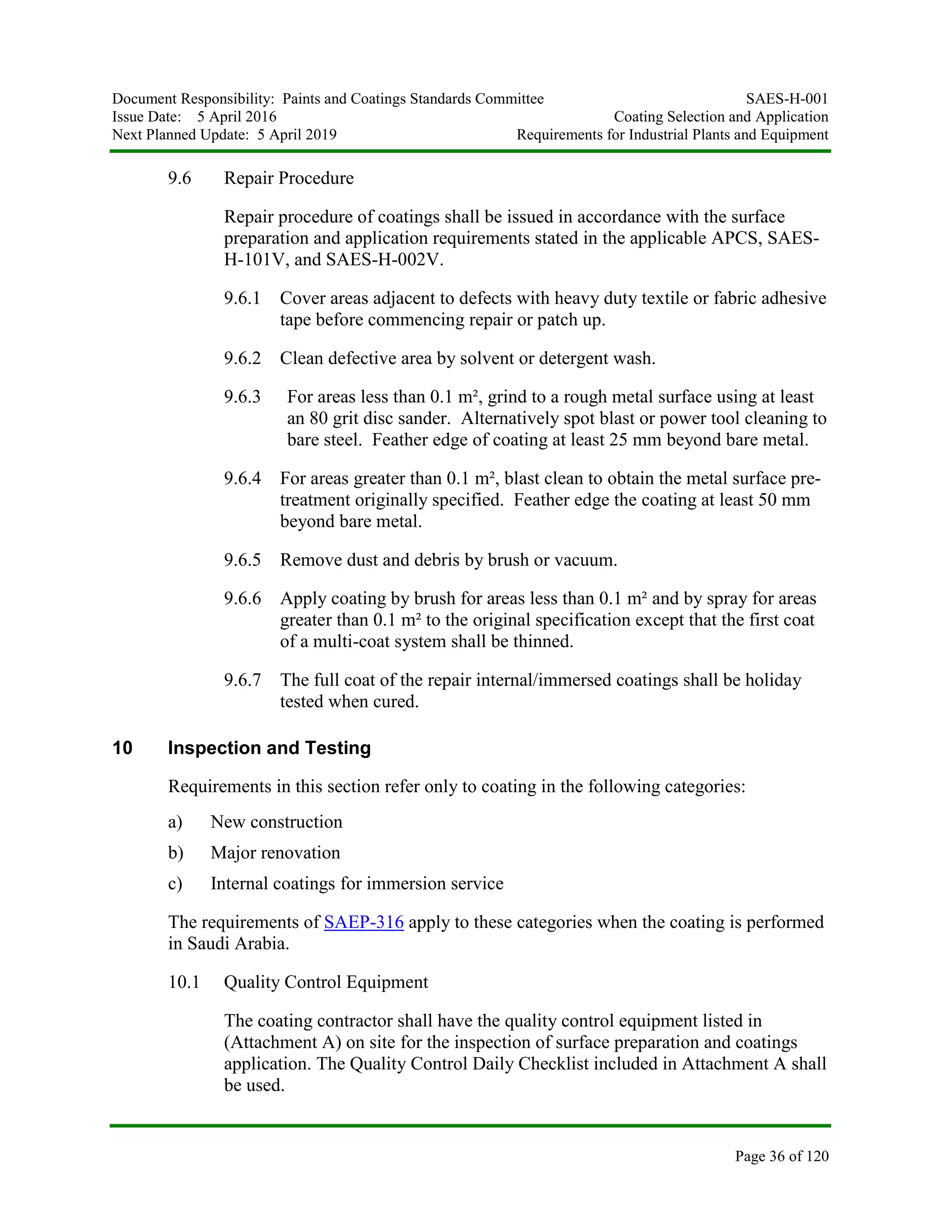 Saes h-001 - 2016 | PDF