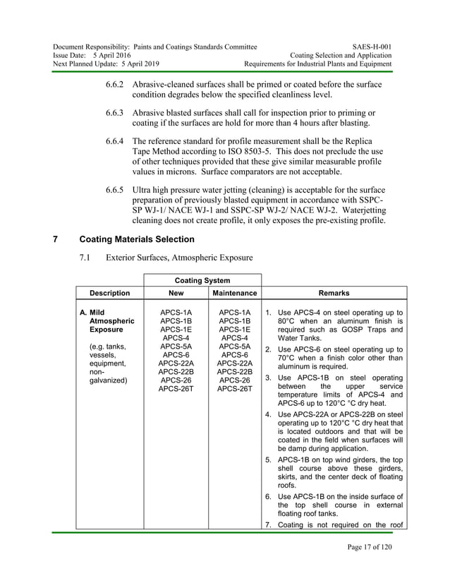 Saes h-001 - 2016 | PDF
