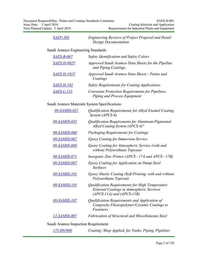 Saes h-001 - 2016 | PDF