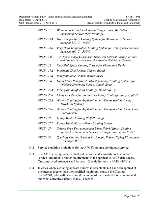 Saes h-001 - 2016 | PDF
